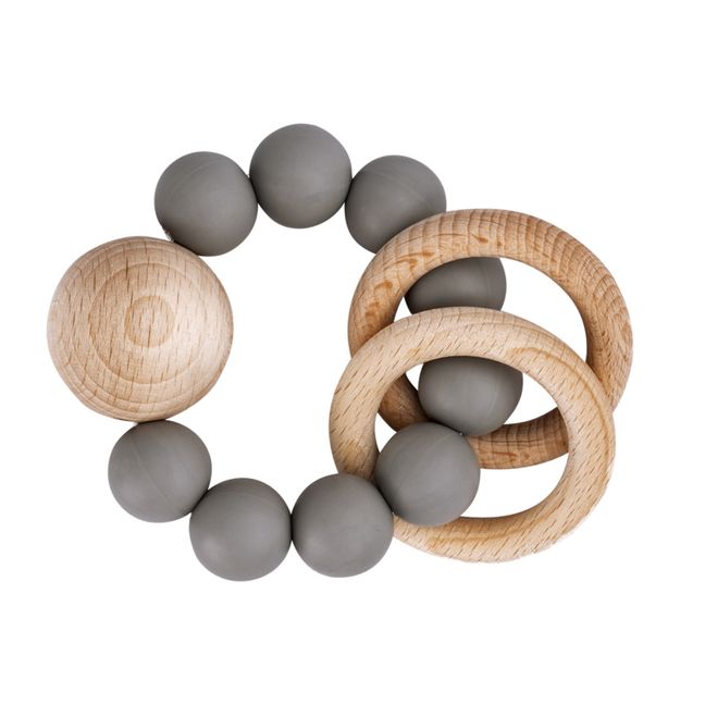 Natural Rubber Lion Teething Ring Konges Slojd Design Baby