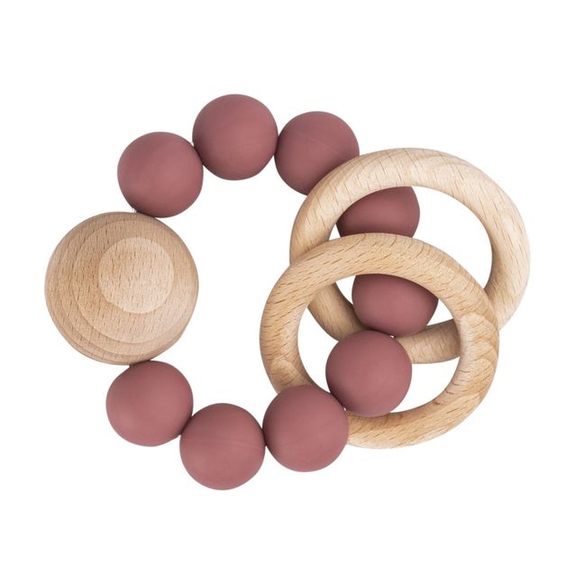 Natural Rubber Lion Teething Ring Konges Slojd Design Baby