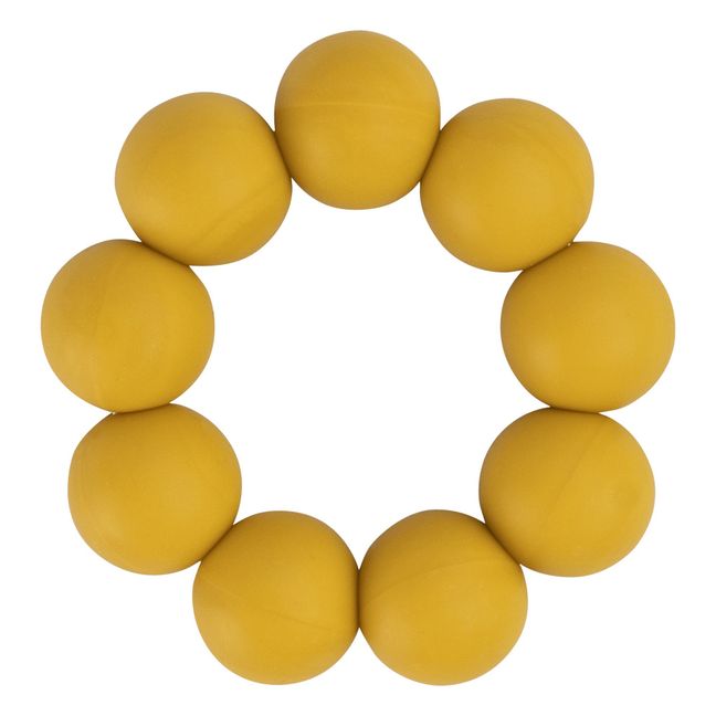 Natural Rubber Lion Teething Ring Konges Slojd Design Baby