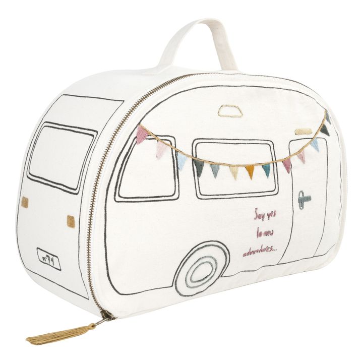 Numero 74 - Organic Cotton Caravan Bag For Dolls - Natural S000 | Smallable