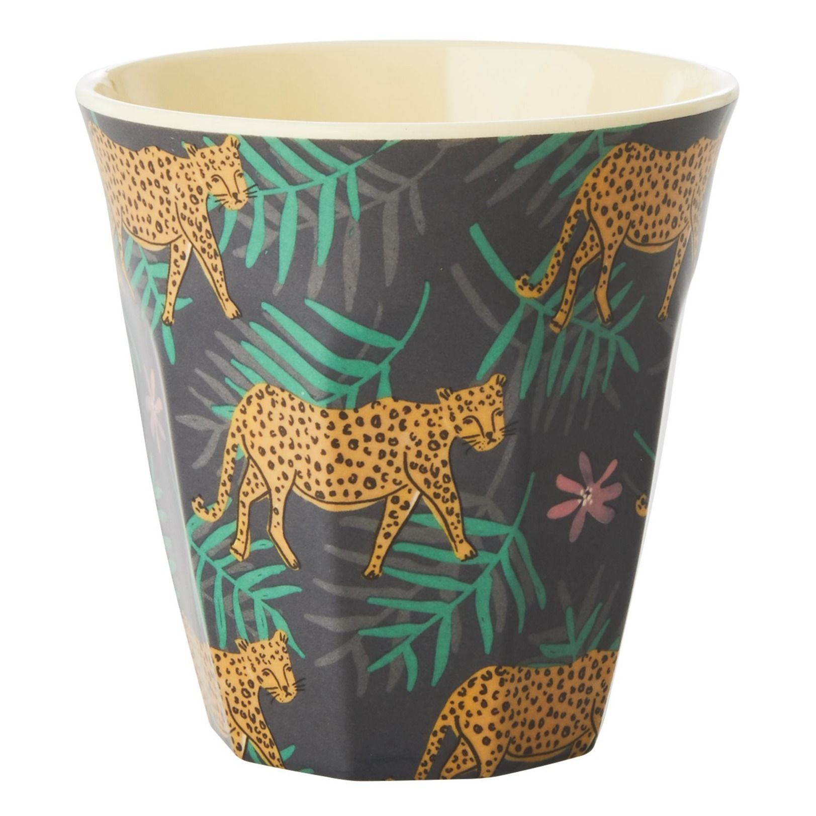 Leopard Cup Grey Rice Design Children