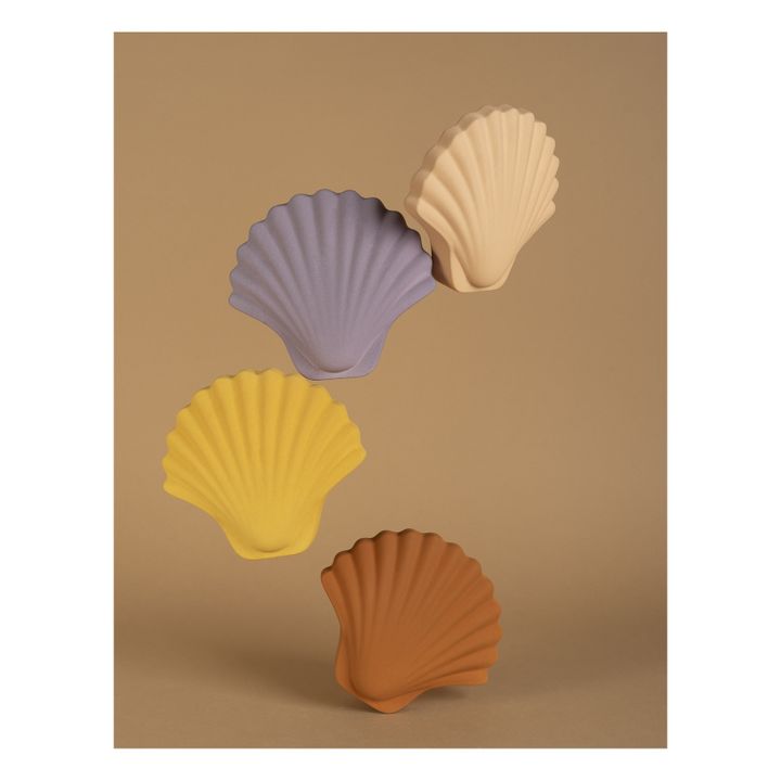 Clay Shell Vase Yellow Los Objetos Decorativos Design Adult