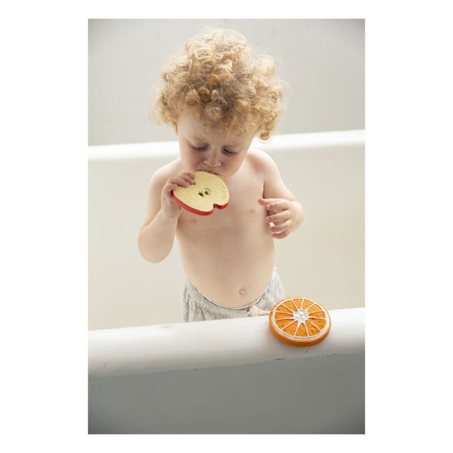 Silicone and Beechwood Teething Ring Almond green Zakuw Design Baby