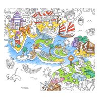 Atlas Giant Colouring Poster Omy Toys and Hobbies Children