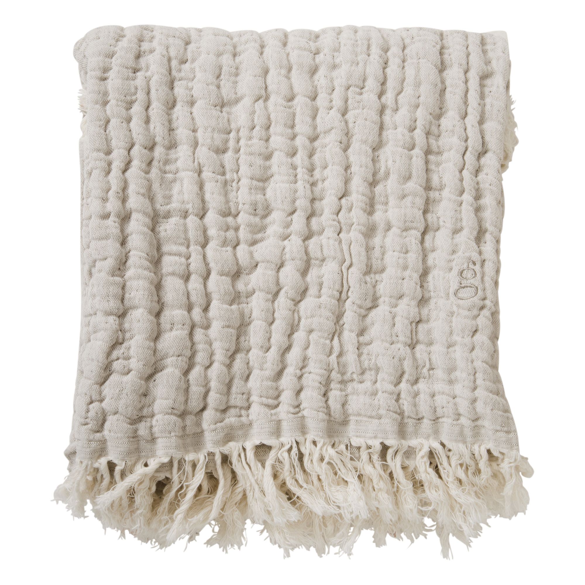 garbo&friends - Mellow throw in linen and cotton - Ecru | Smallable