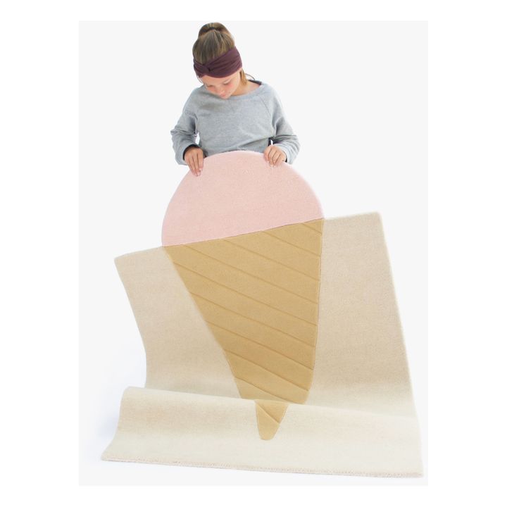 Ice cream wool rug Maison Deux Design Children