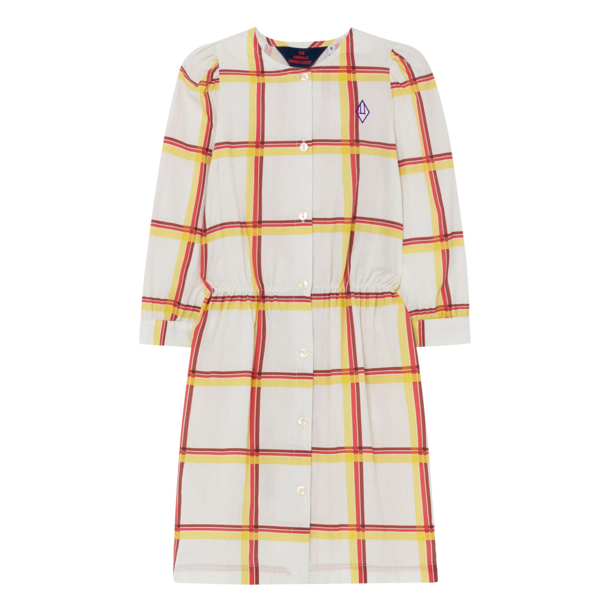 The Animals Observatory - Checkered Tortoise Dress - White | Smallable