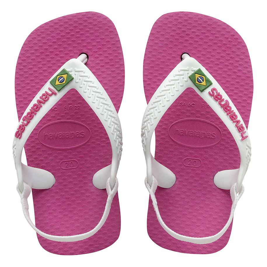 Tongs Baby Brasil Logo Rose Havaianas Chaussure Bébé , Enfant