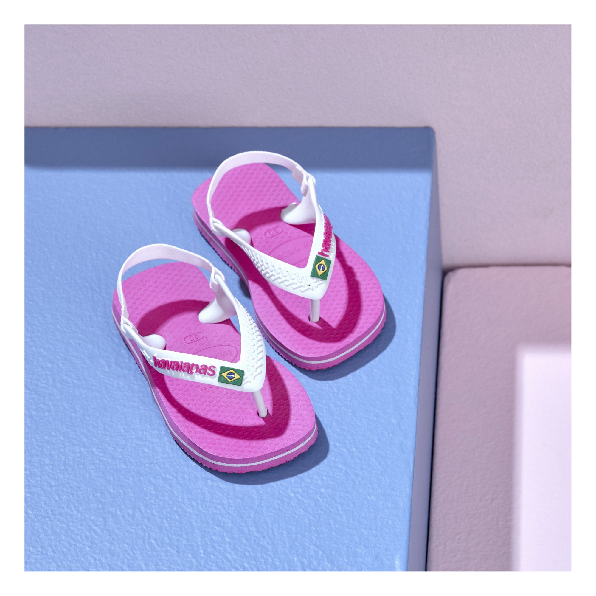 Tongs Baby Brasil Logo Rose Havaianas Chaussure Bébé , Enfant