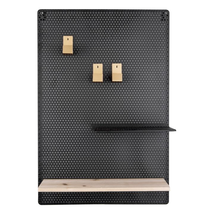 Present Time - Perforated Metal Memo Board - Black | Smallable