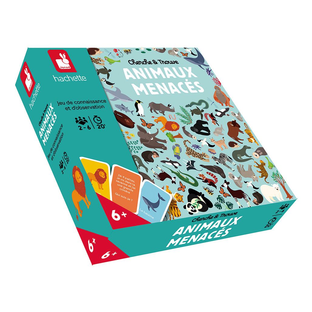Endangered Animals Observation Game Janod Toys and Hobbies Children ...