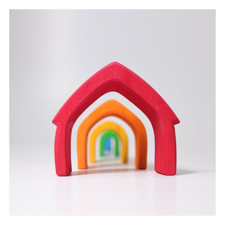 Wooden Stacking House Grimm's Toys and Hobbies Children