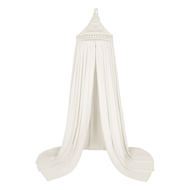 Tara Organic Cotton Crochet Bed Canopy Natural S000 Numero 74