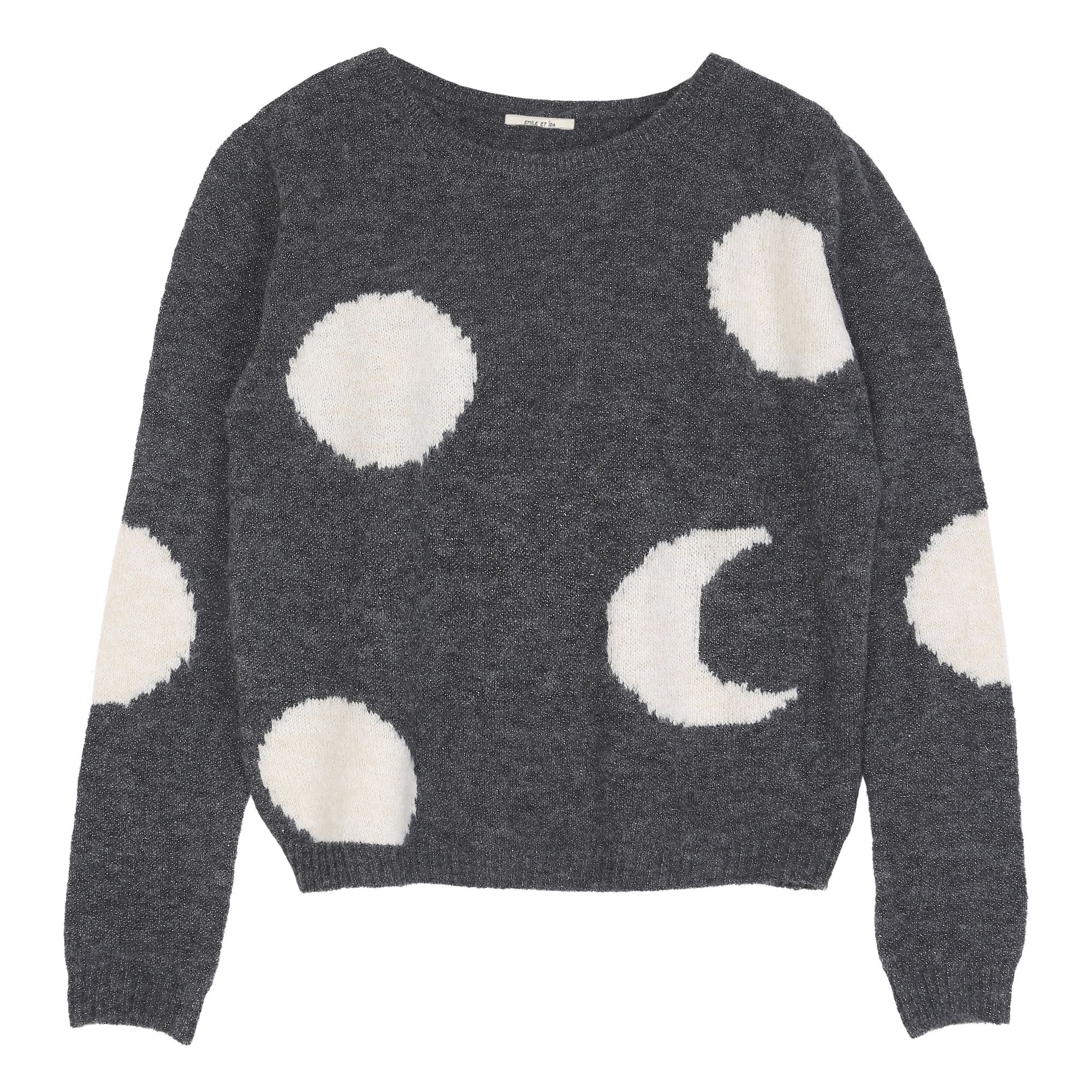 Emile et Ida - Intarsia Moon Jumper -Women's collection- - Grey | Smallable