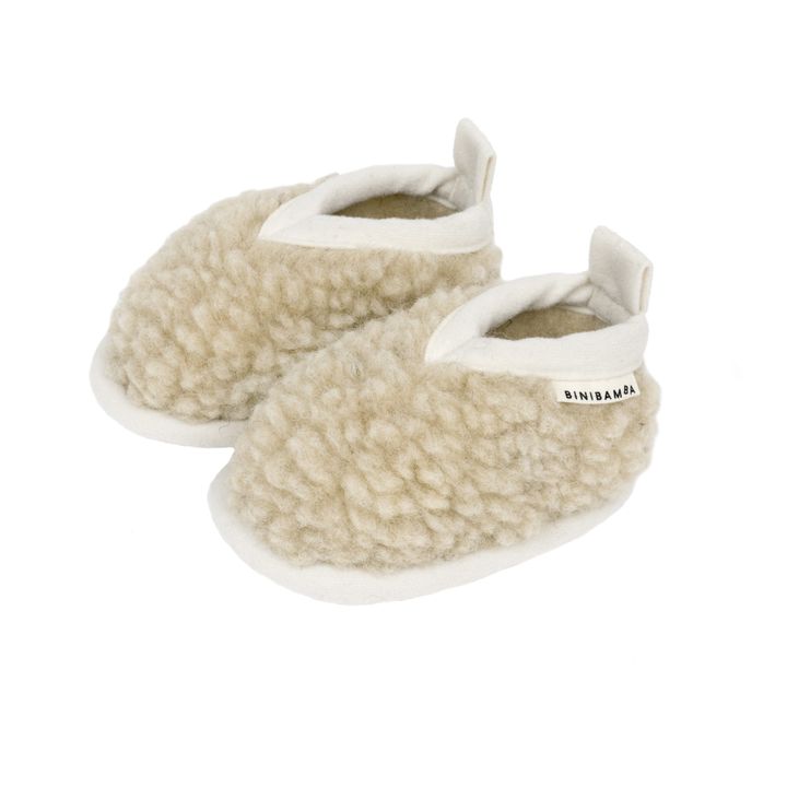 BINIBAMBA - Merino Wool Booties - Milk | Smallable