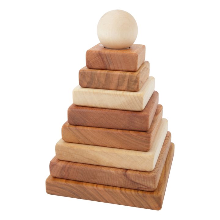 Stacking Pyramid Puzzle Wooden Story Toys and Hobbies Children