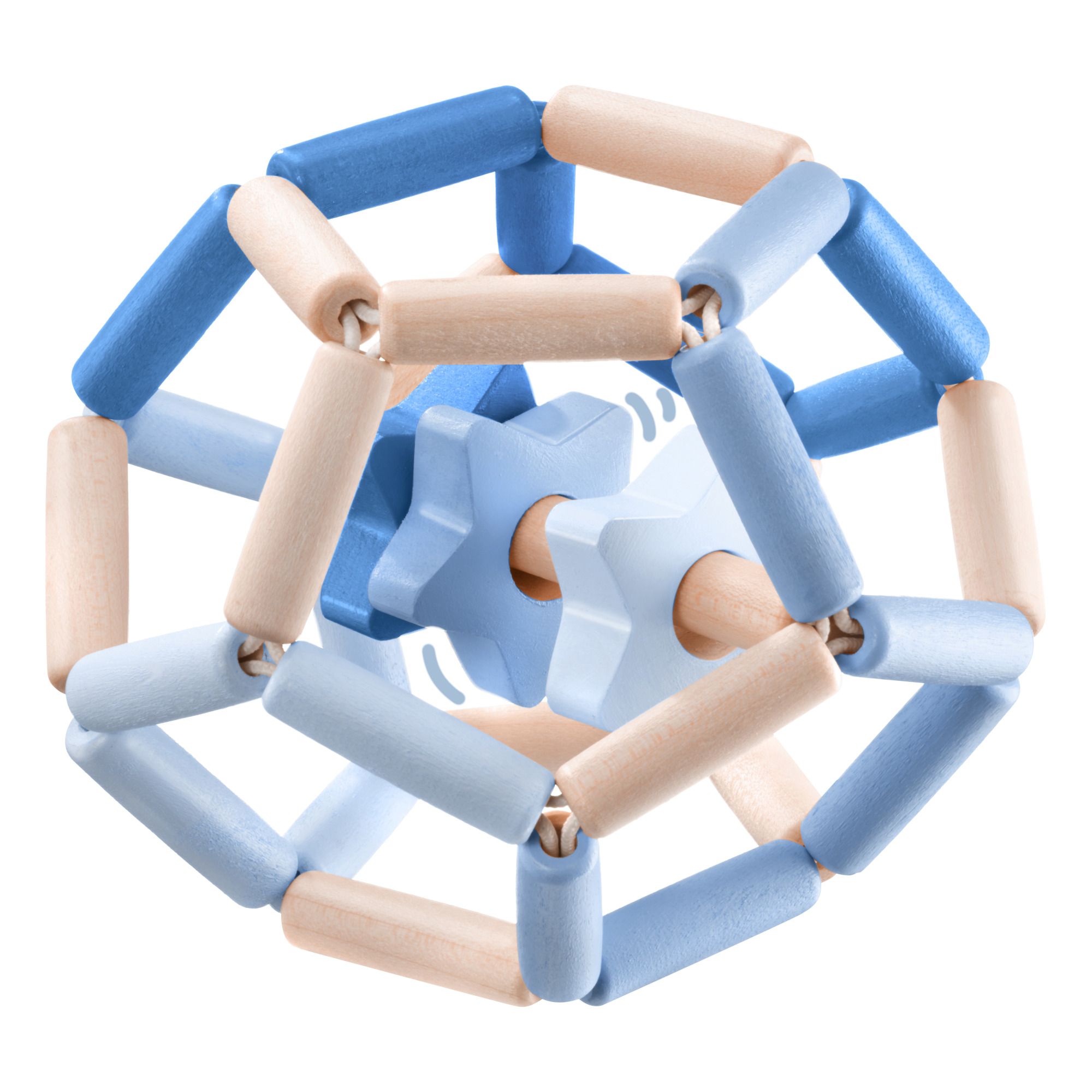 Wooden Rattle Blue Selecta Toys and Hobbies Baby - Smallable