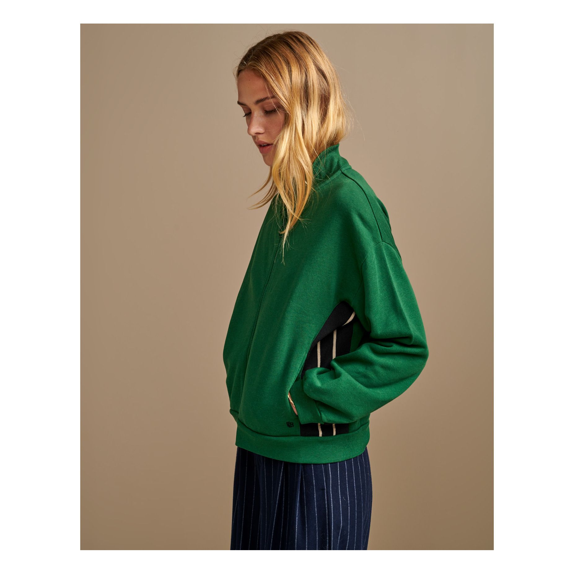 Sweat Feat - Collection Femme - Vert foncé Bellerose Mode Adulte
