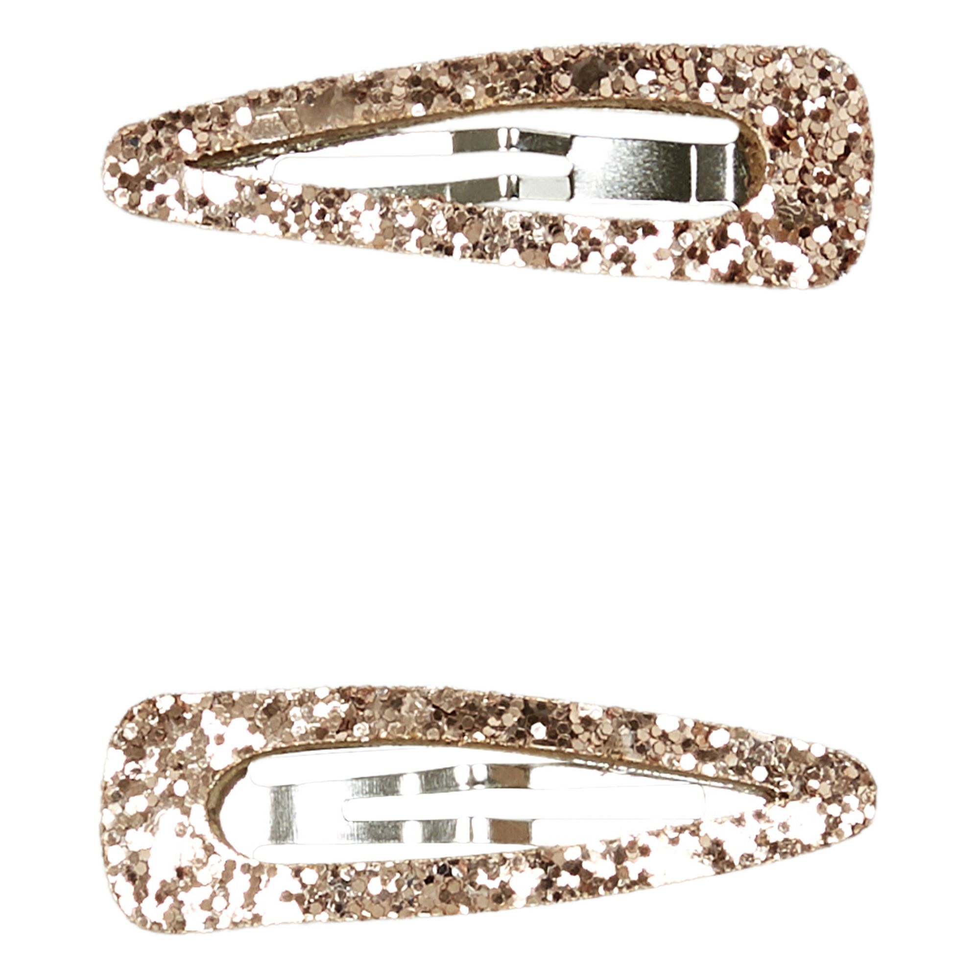 Milk x Soda - Shiny Snap Hair Slides - Gold | Smallable