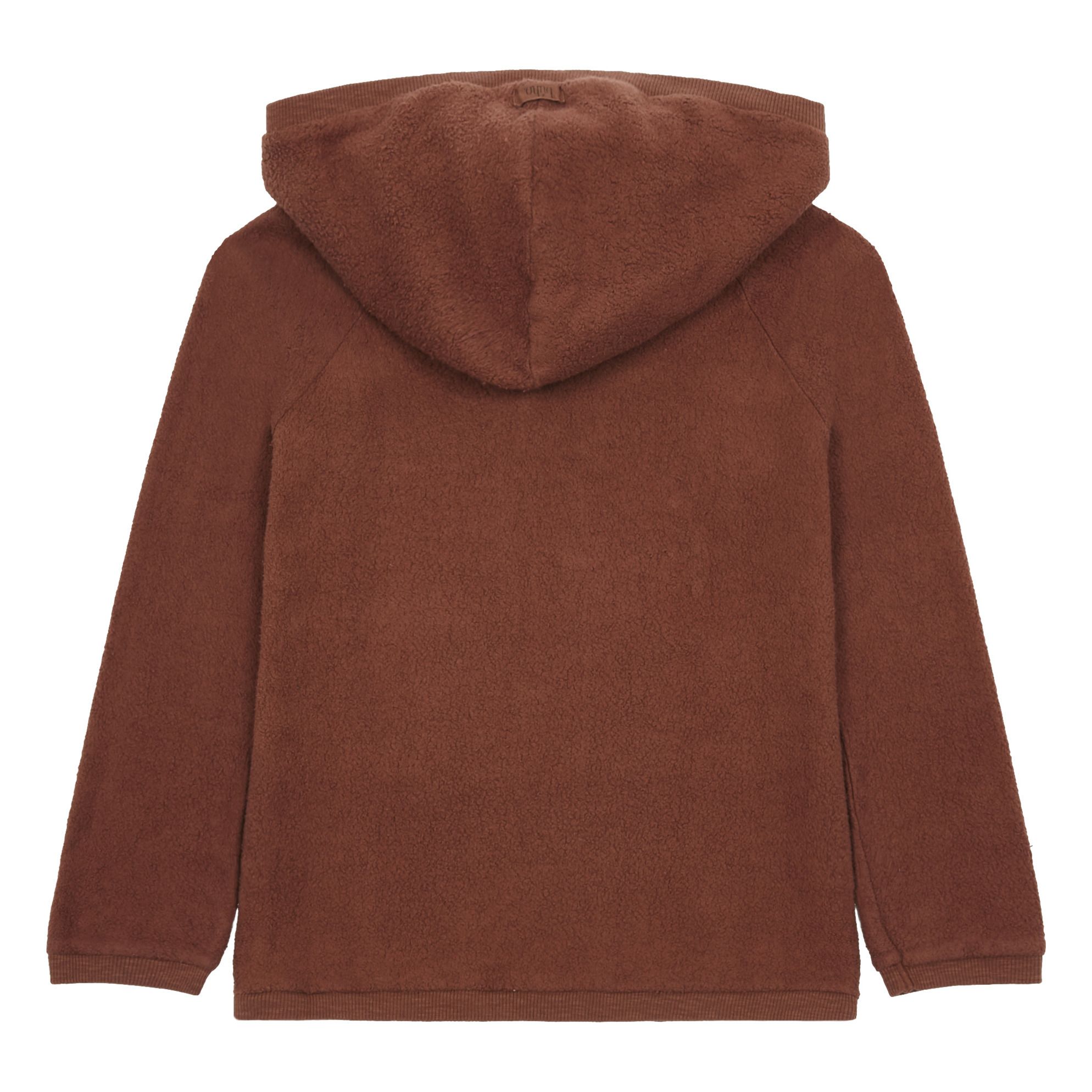 Finn Organic Cotton Terry Cloth Hoodie Rust Búho Fashion