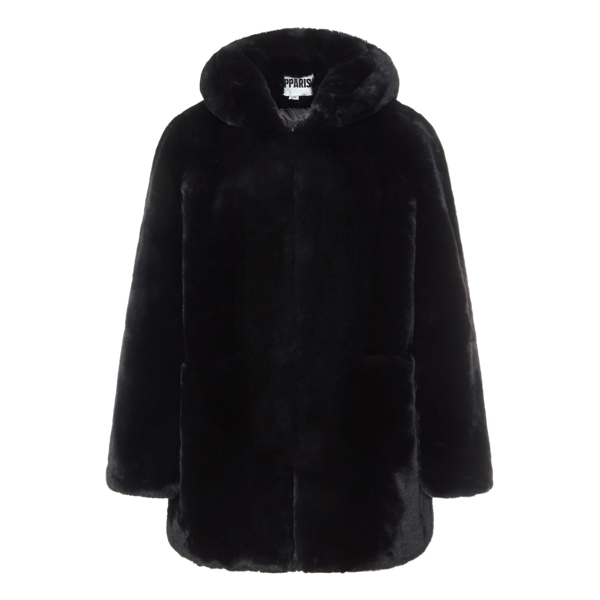 Apparis - Maria Faux Fur Coat - Black | Smallable