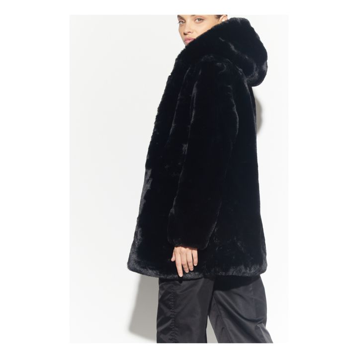 Apparis - Maria Faux Fur Coat - Black | Smallable