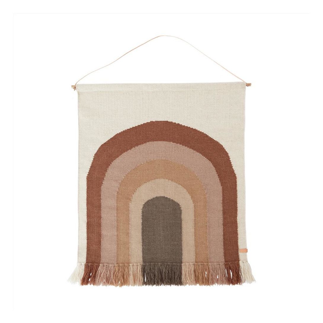 Rainbow Wool Wall Rug Oyoy Mini Design Children - Smallable