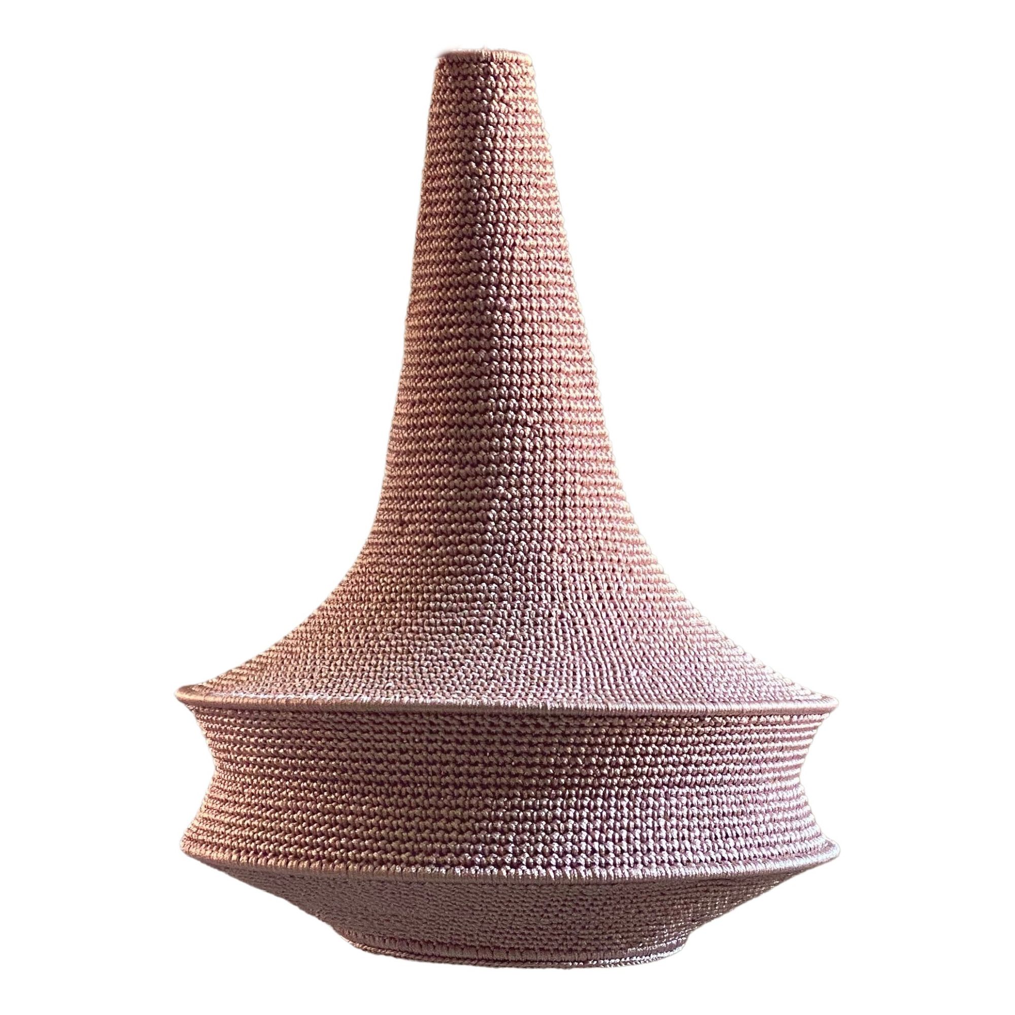Joosh Crocheted Pendant Light Dusty Pink Hamimi Design Adult