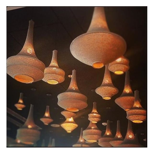 Wahad Crocheted Pendant Light Honey Hamimi Design Adult