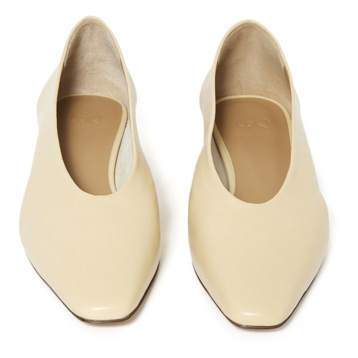 Paz Ballet Flats Beige LoQ Shoes Adult