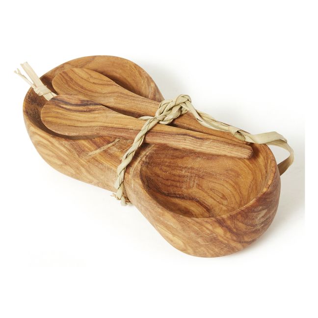 Olive Wood Salad Servers Chabi Chic Design Adult