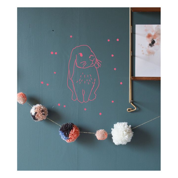 Fluorescent Rabbit Sticker MIMI'lou Design Children