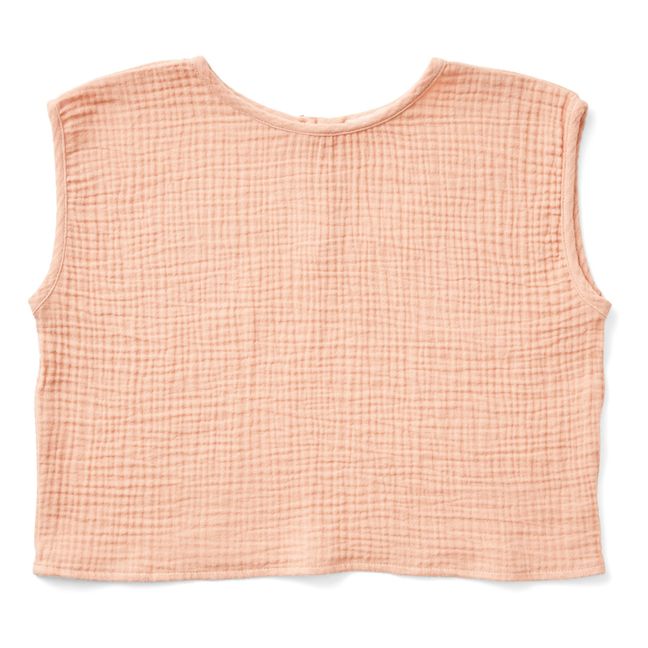 Mi Casa Double Cotton Muslin Top Beige Soor Ploom Fashion