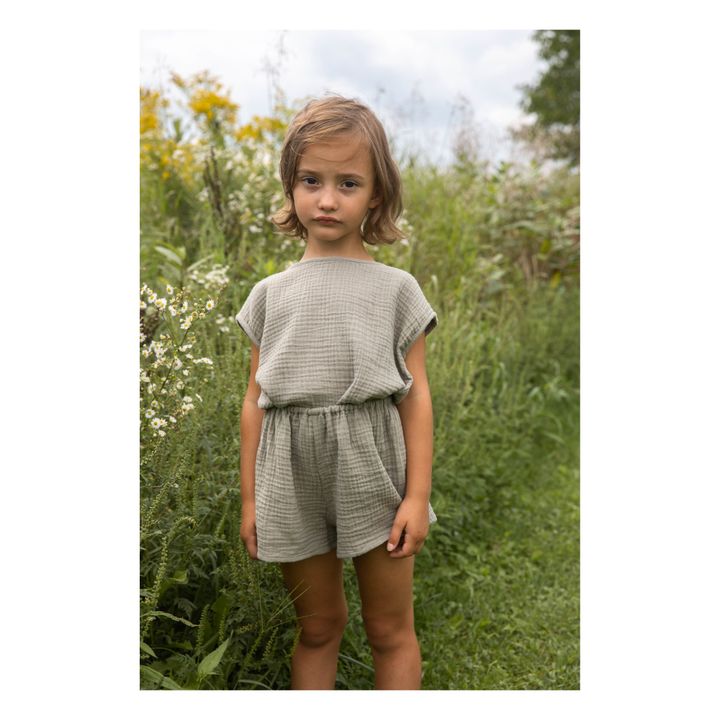 Soor Ploom - Mi Casa Double Cotton Muslin Top - Beige | Smallable