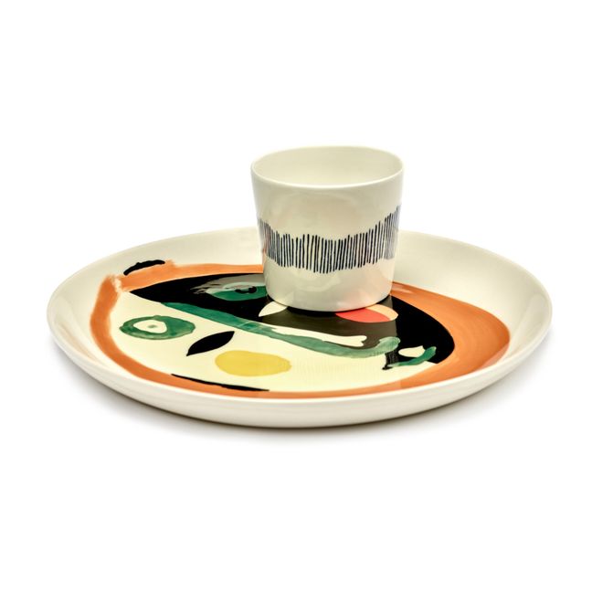 Flat Ceramic Plate Madam Stoltz Design Adult