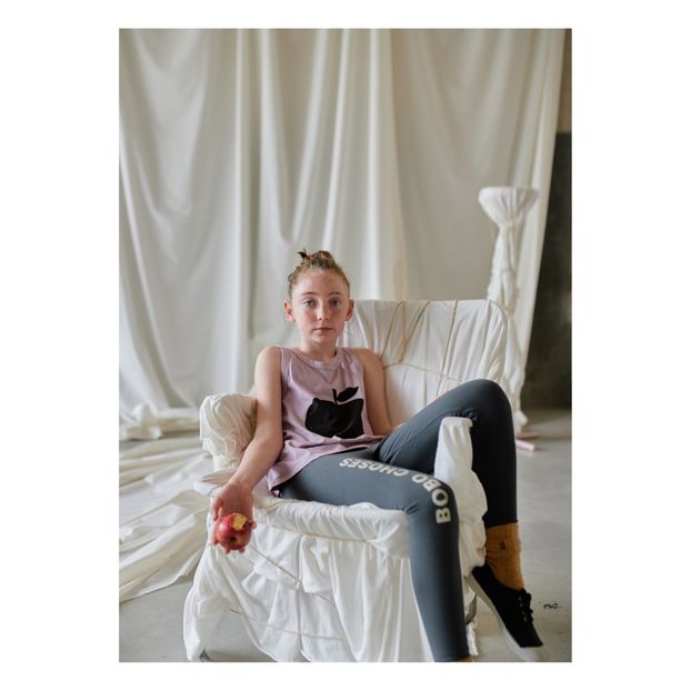 Organic Cotton Apple Tank Top - Iconic Collection - Mauve Bobo Choses ...