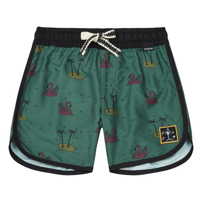 Striped Swim Trunks Beige Minnow Fashion Children - Smallable