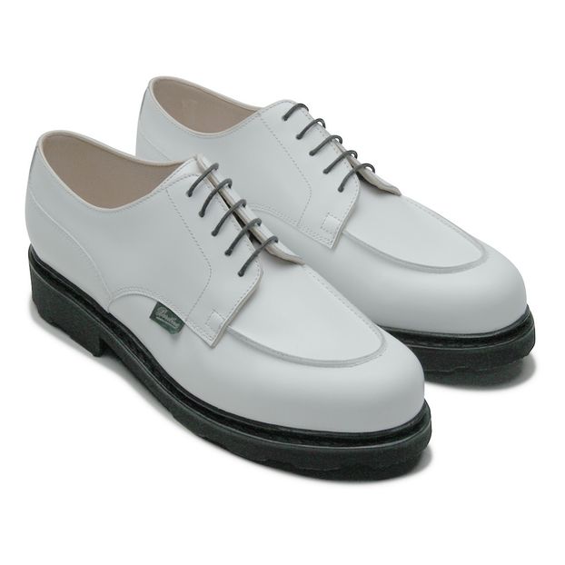Chambord Gloss Brogues White Paraboot Shoes Adult