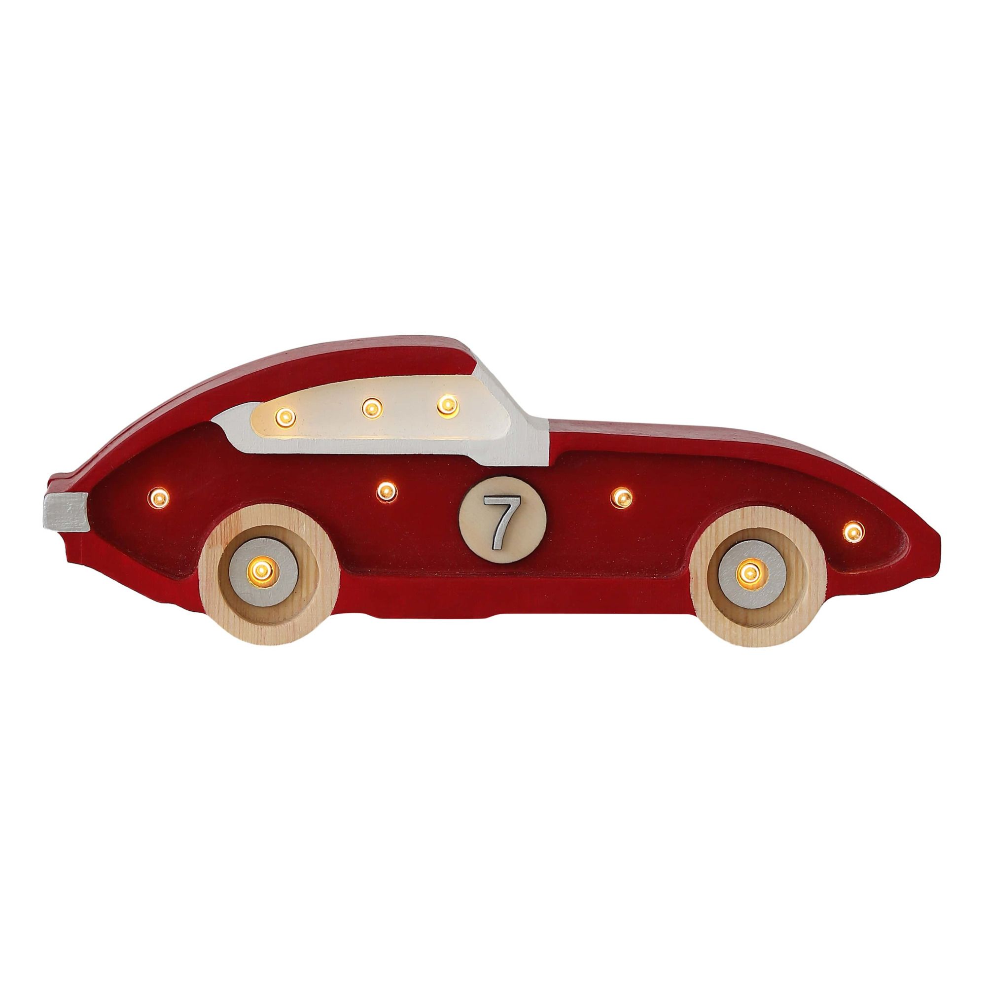 Race Car Table Lamp Red Little Lights Design Children
