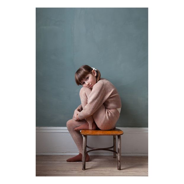 Piper Merino Wool Jumper Pale pink Soor Ploom Fashion Children - Smallable