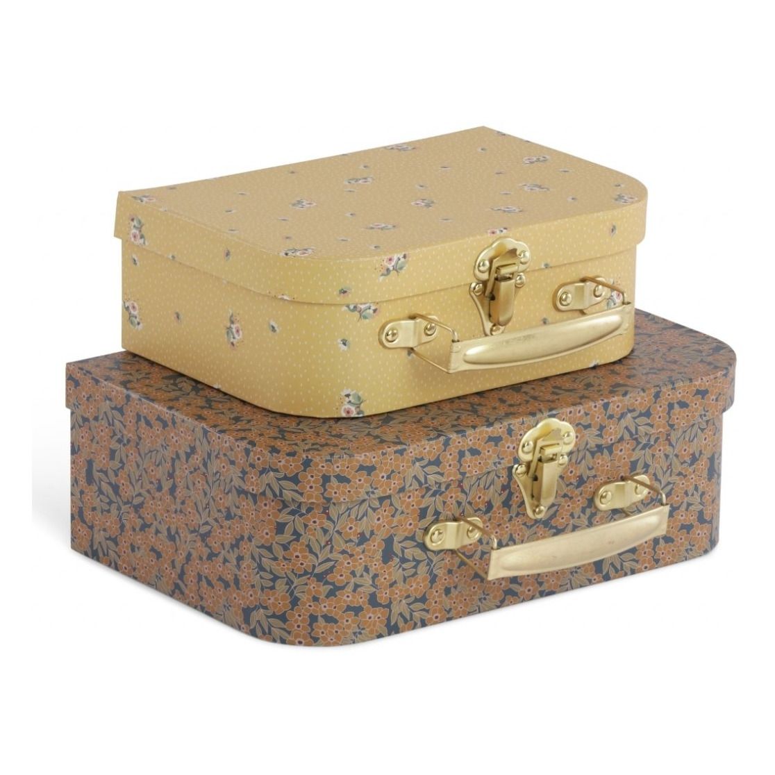 Valisette de rangement en carton - Set de 2 Brun Konges Slojd Design ...