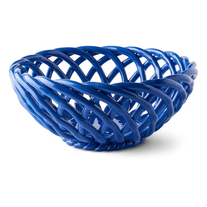 Saladier Sicilia en céramique Bleu marine Octaevo Design Adulte - Smallable