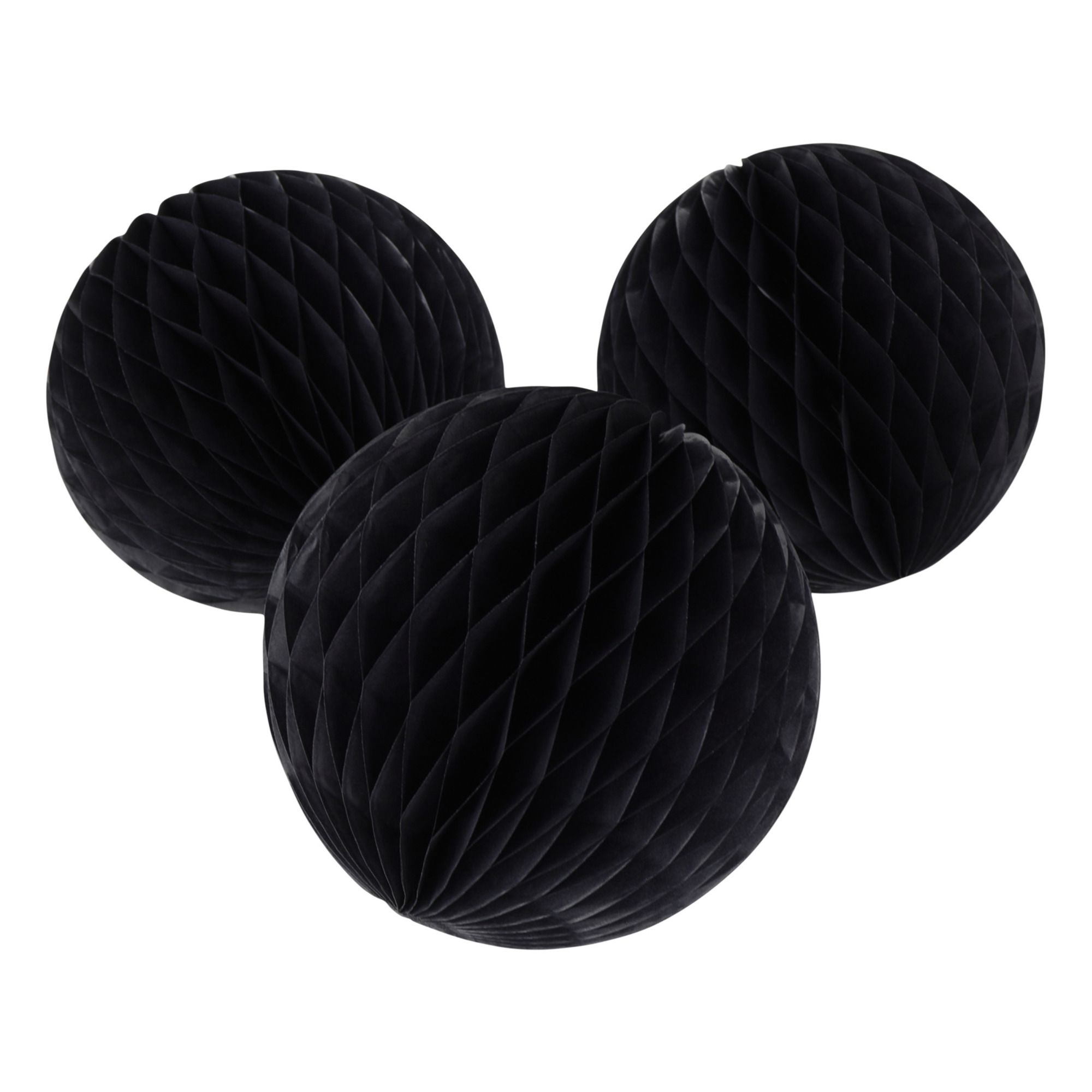 Decorative FSC Paper Balls - Set of 3 Black Paper Dreams Design Adult ...