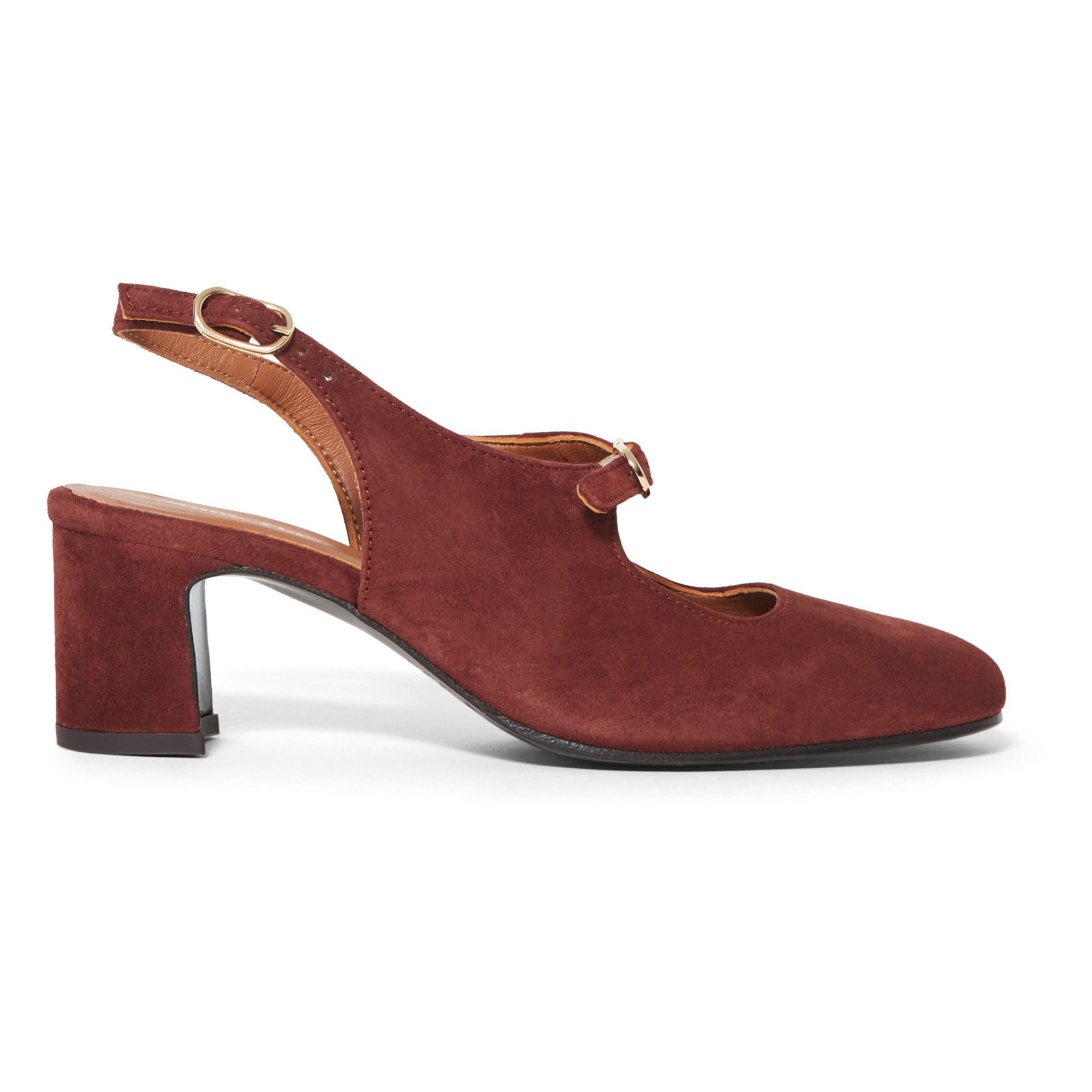 Venezia Suede Mary Janes Rust Anne Thomas Shoes Adult - Smallable