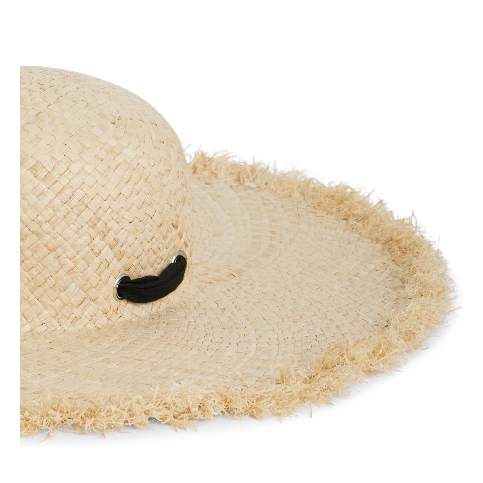 Ayo Woven Raffia Hat Straw Yellow Bonpoint Fashion Children - Smallable