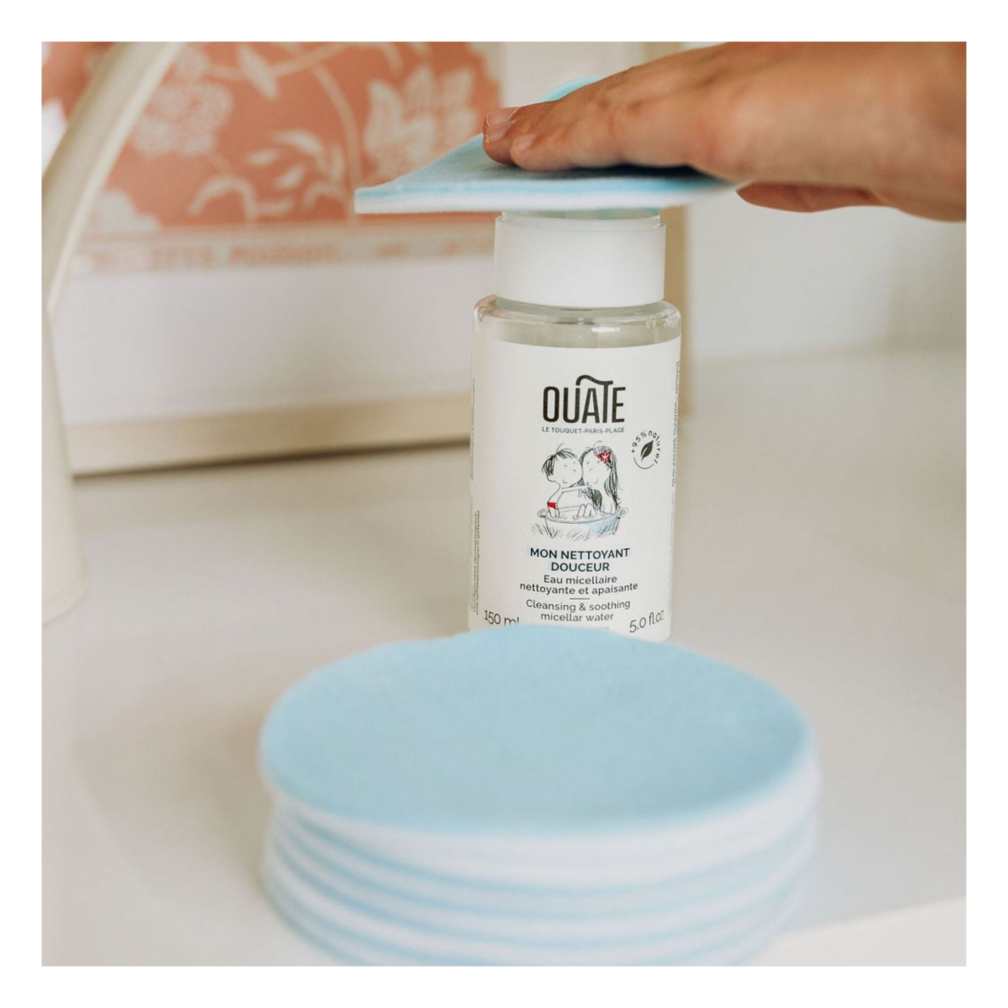 Eco-Friendly Reusable Wipes - Set of 7 Ouate Design Children - Smallable