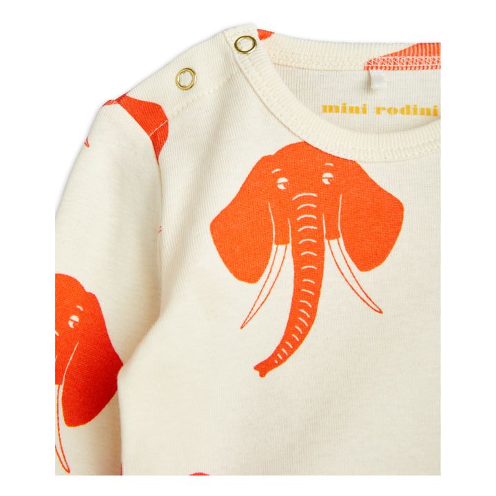 Body Coton Bio Eléphants Orange Mini Rodini Mode Bébé