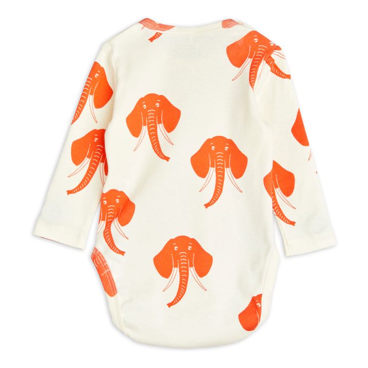 Body Coton Bio Eléphants Orange Mini Rodini Mode Bébé