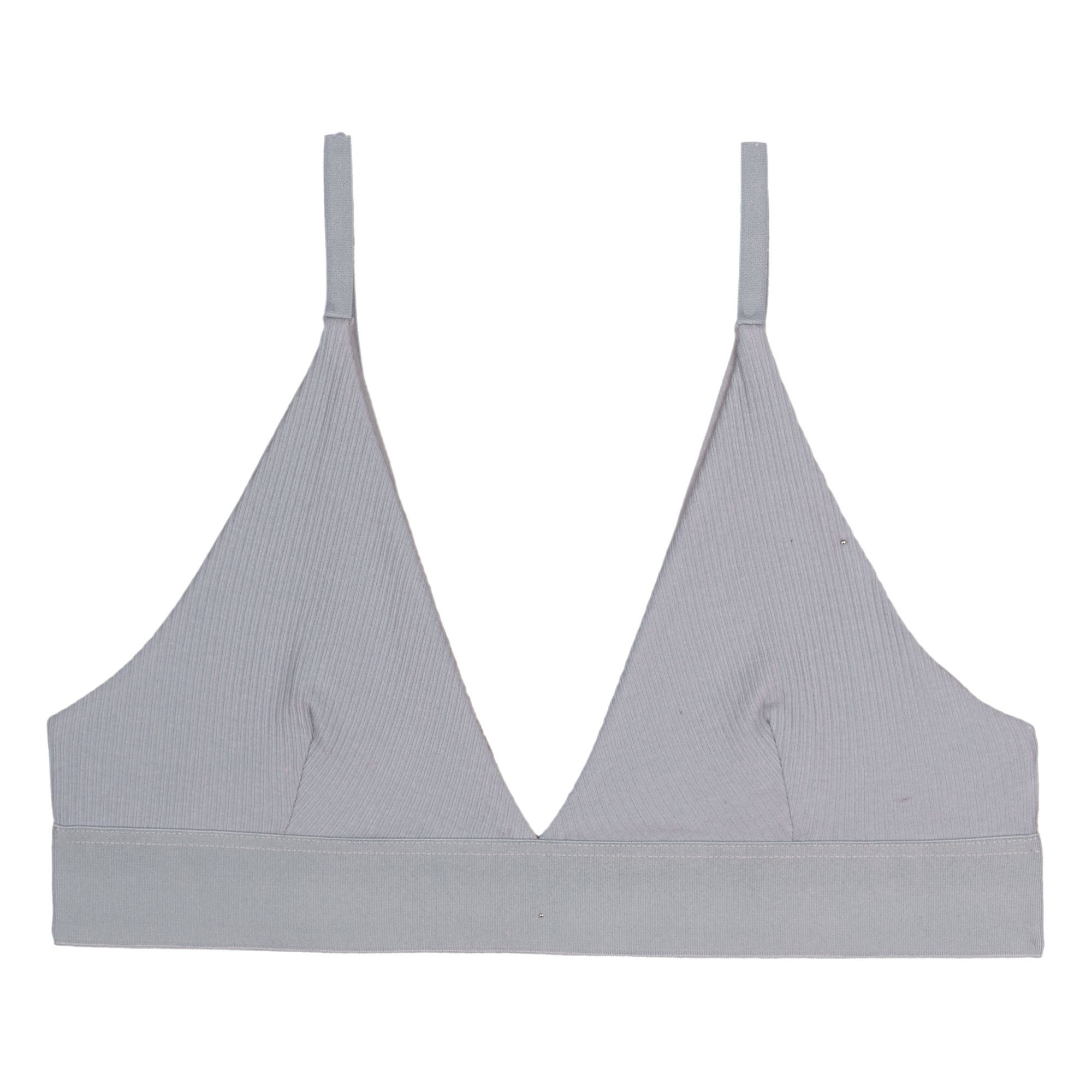 Baserange - Triangle Ribbed Bra - Light Blue | Smallable