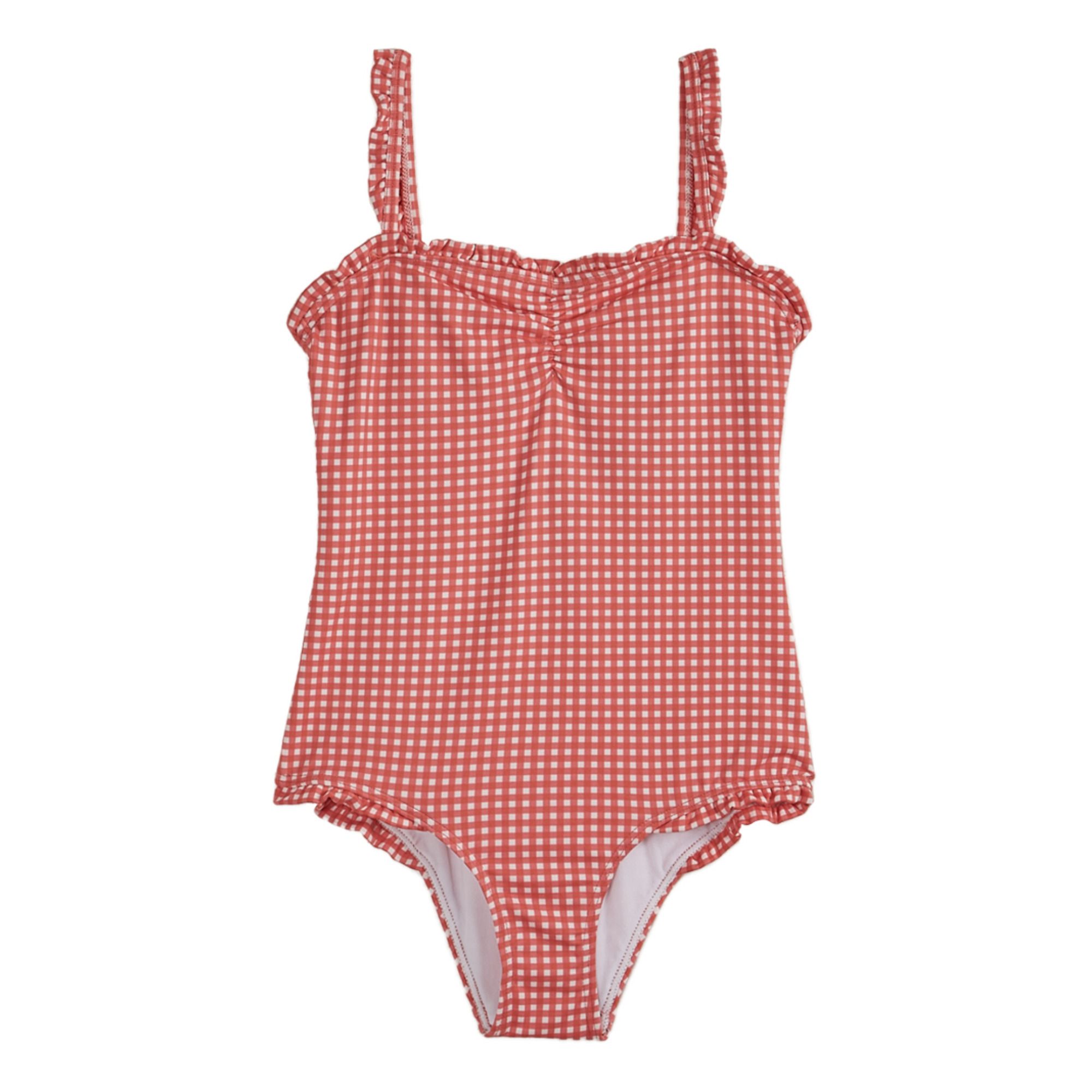 Gingham Swimsuit Red Emile et Ida Fashion Children - Smallable